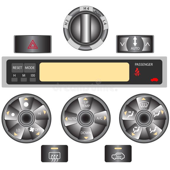 Car Climate Control Icons Stock Illustrations – 831 Car Climate Control ...