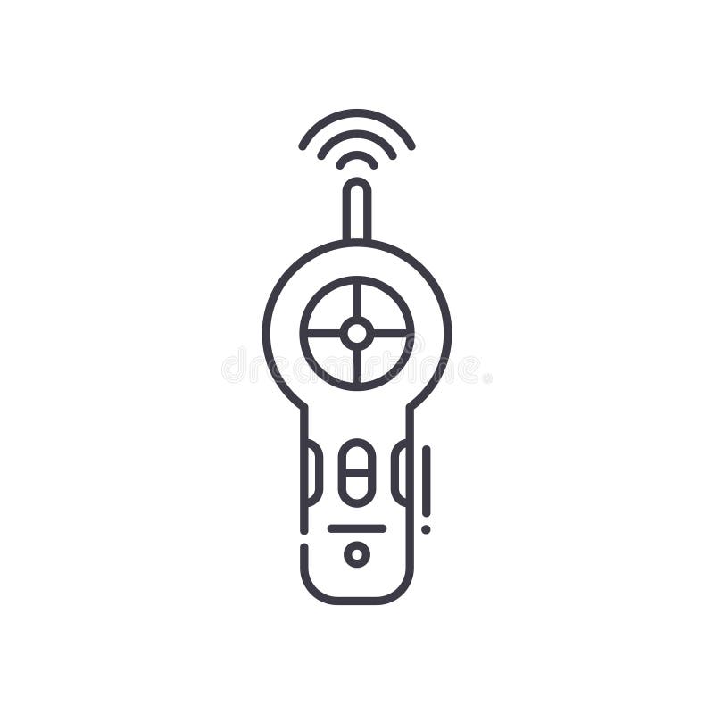Remote Control Concept Icon, Linear Isolated Illustration, Thin Line ...