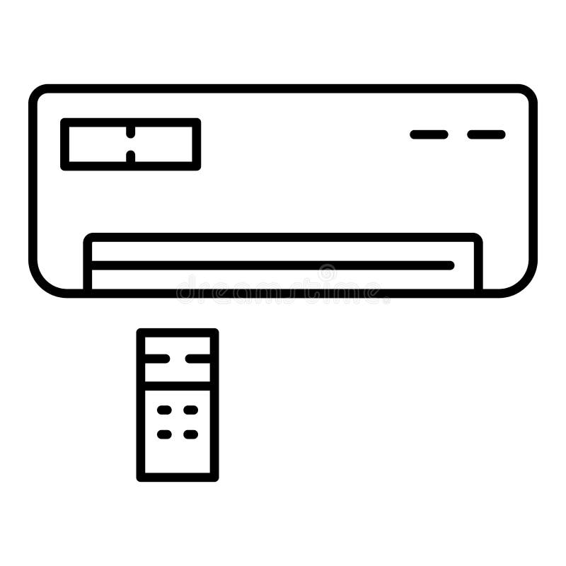Remote Control Conditioner Icon, Outline Style Stock Vector ...