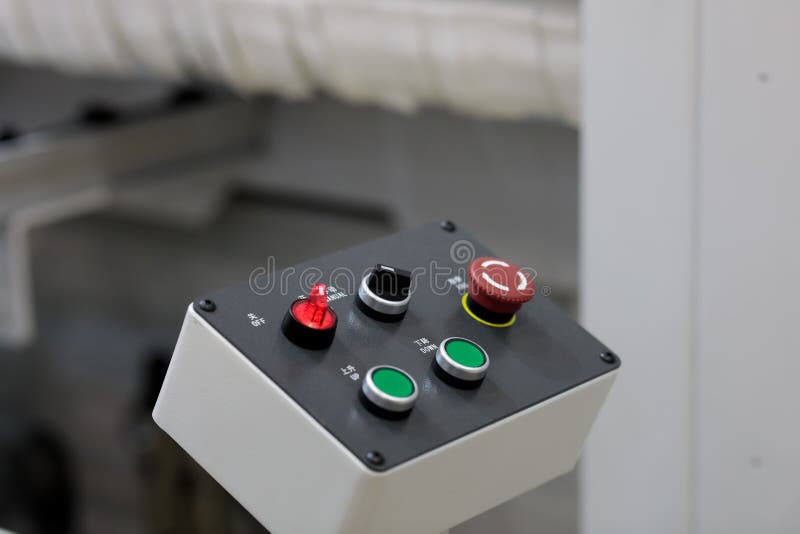 Remote Control Console of Industrial Equipment Stock Image - Image of ...