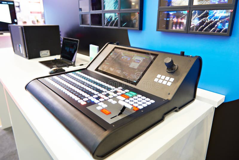 Remote Control Console for Mixer LED Video Stock Photo - Image of mixer ...