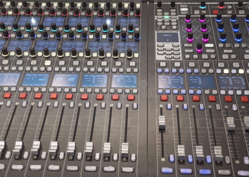 Remote Control Console for Vision Mixer Video Processor Stock Image ...