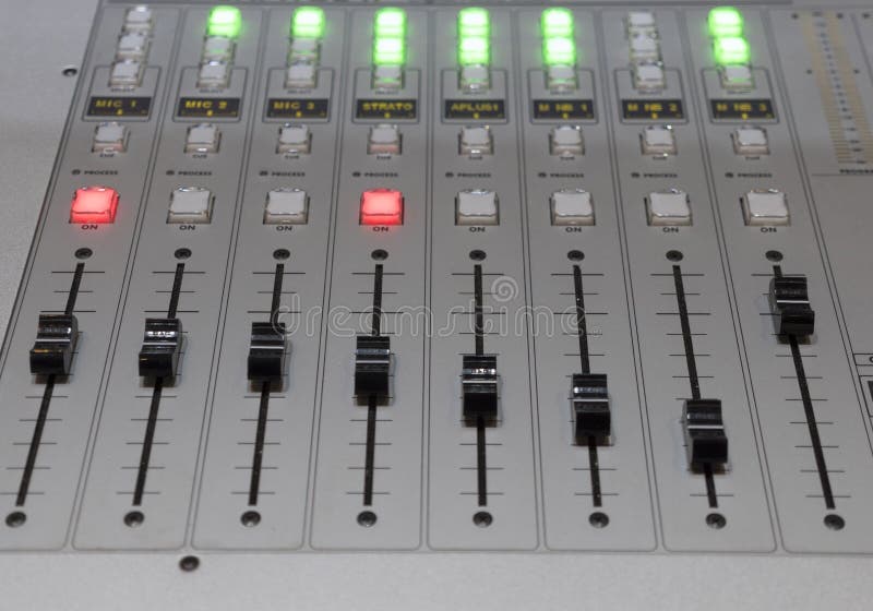 Remote Control Console for Vision Mixer Video Processor Stock Image ...