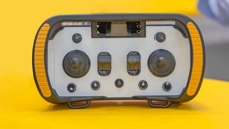 Construction Machine Remote Control Stock Photo - Image of europe ...