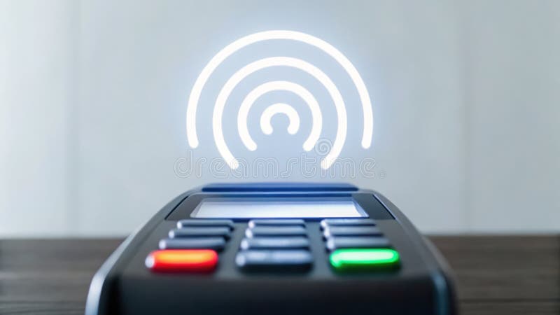 Remote Control Device Featuring Glowing Contactless Symbol Above ...