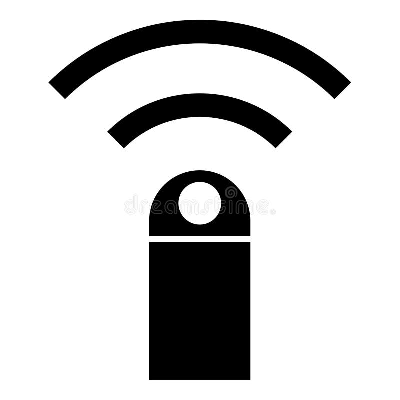 Remote Control Device Icon Black Color Illustration Flat Style Simple ...