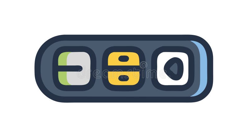 Remote Control Device Icon with Buttons for TV Media or Electronics Use ...