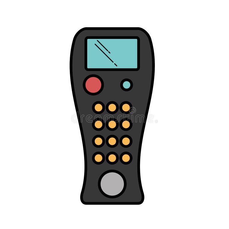 Remote Control Device Isolated Icon Stock Vector - Illustration of ...