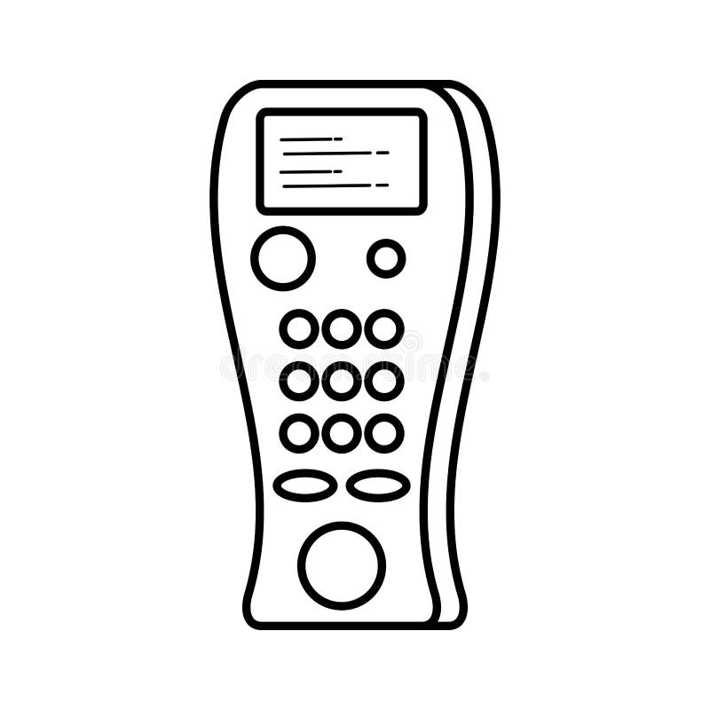 Remote Control Device Isolated Icon Stock Vector - Illustration of ...