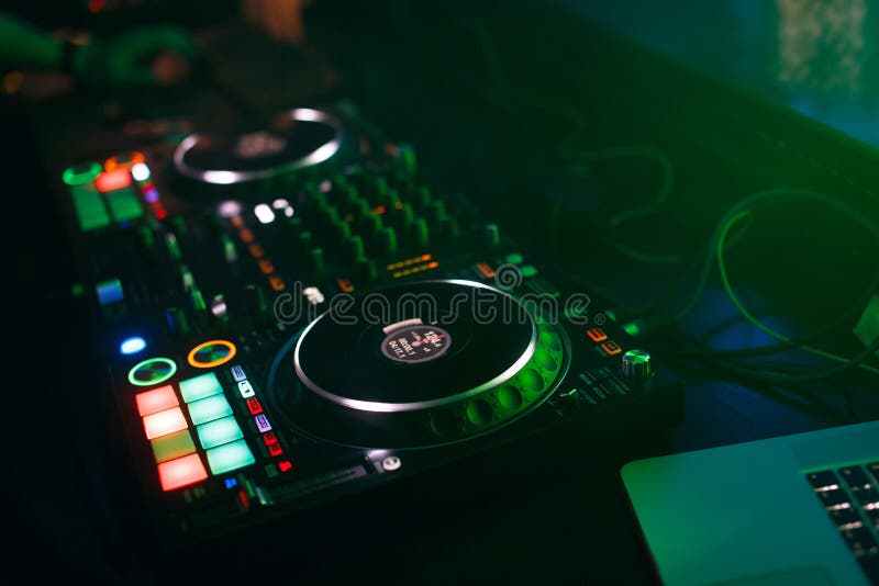 DJ Console stock photo. Image of light, jockey, entertainment - 172128132
