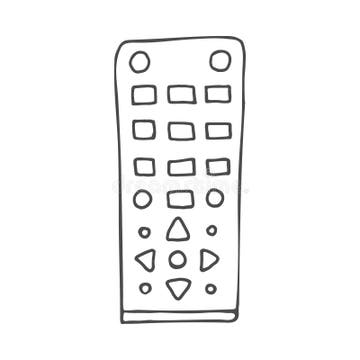 Controller Remote Line Art Vector Illustration Clip Art Stock ...