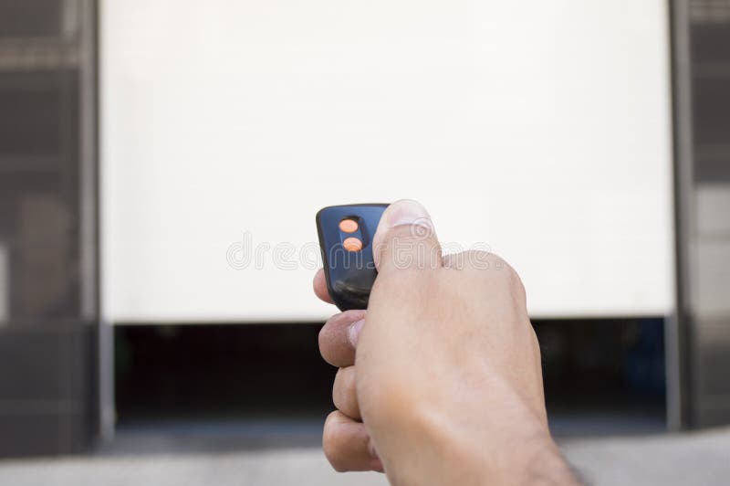 Remote Control with the Door Open Stock Image - Image of adult, people ...
