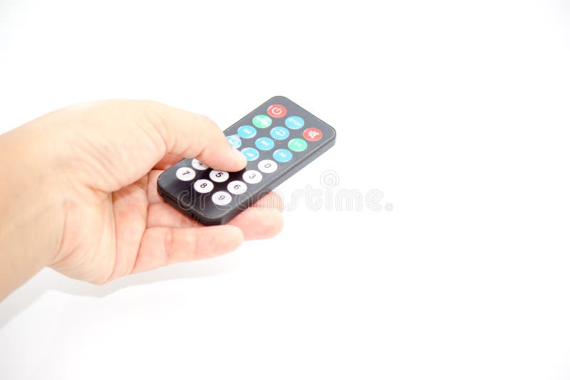 Remote Control with Finger Changing Channels Stock Photo - Image of ...