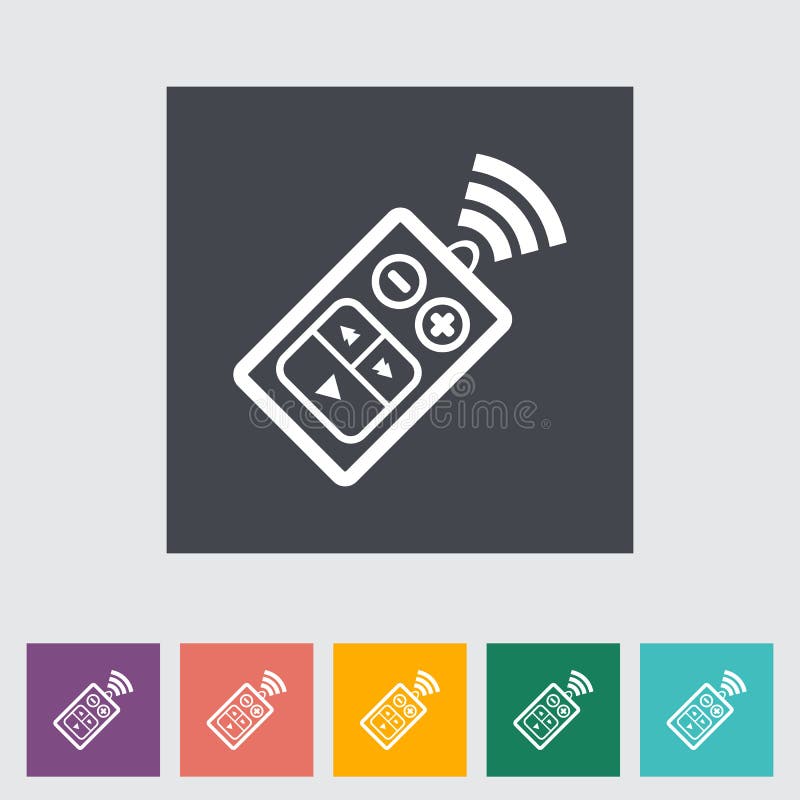 Remote control flat icon stock vector. Illustration of element - 98736473