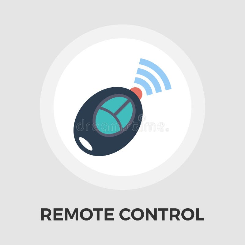 Remote control flat icon stock vector. Illustration of flat - 90296085