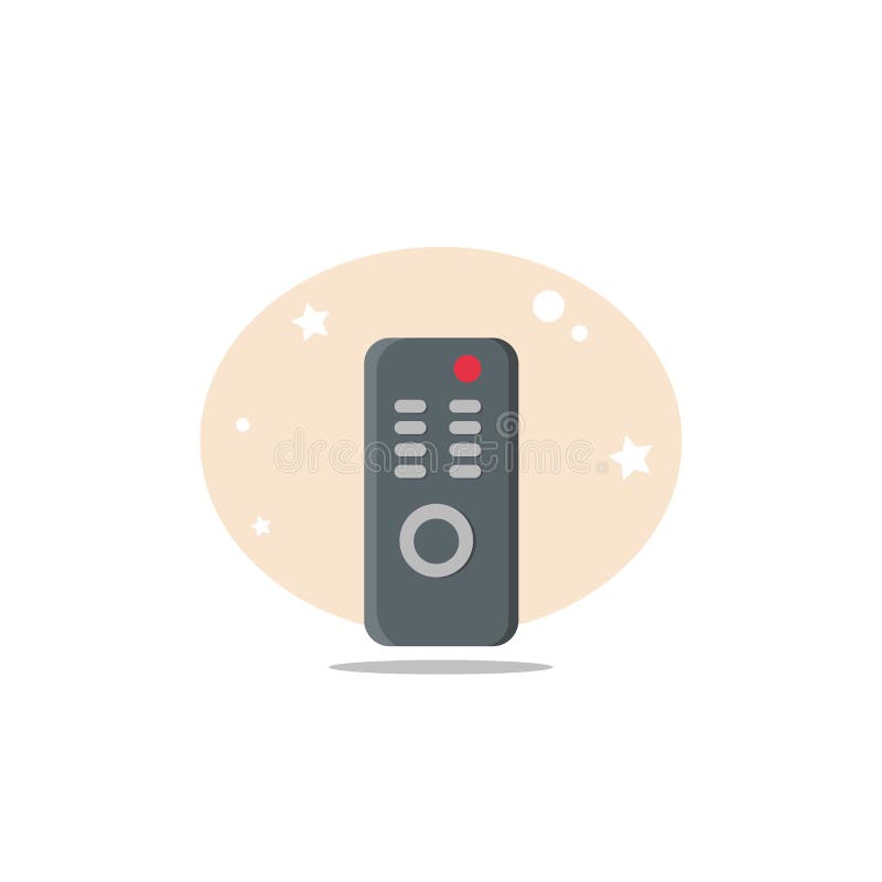 Remote Control Flat Icon. Remote Control Clipart White Background Stock ...