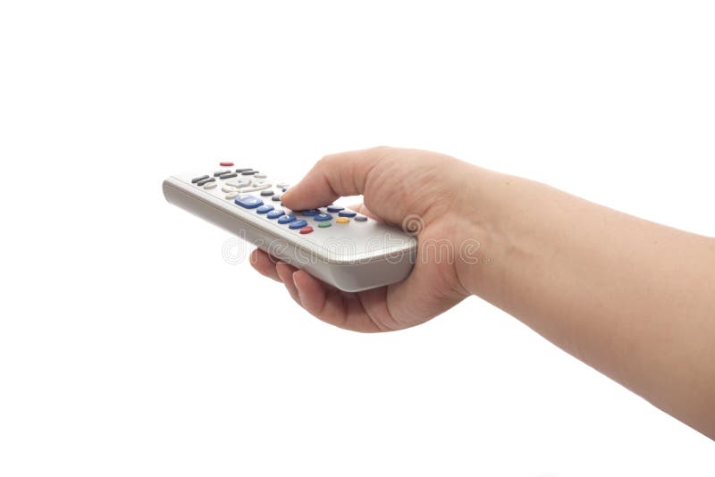 Remote control in hand stock photo. Image of hand, plasma - 6074998