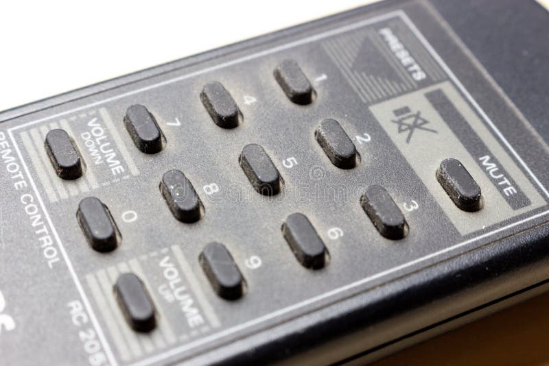 Remote control for hi fi stock image. Image of push - 202981513