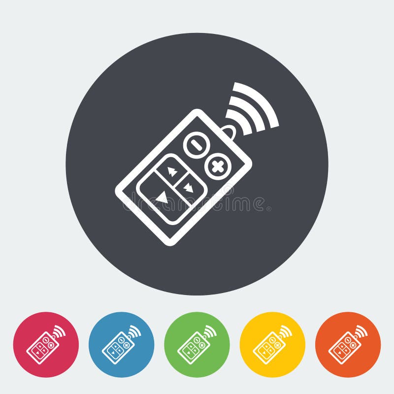 Remote control flat icon stock vector. Illustration of metal - 96779089