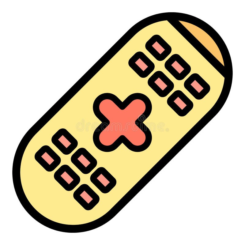 Remote Control Icon Color Outline Vector Stock Vector - Illustration of ...