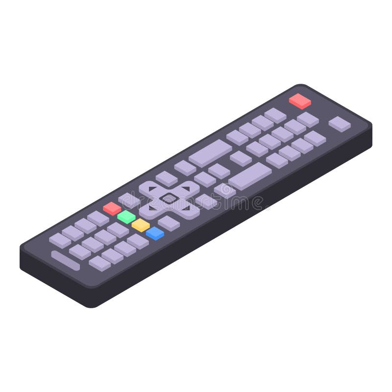 Remote Control Icon, Isometric Style Stock Vector - Illustration of ...