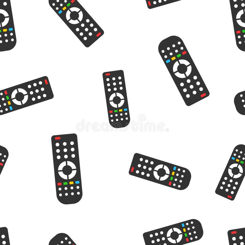 Remote Control Icon Seamless Pattern Background. Infrared Controller ...
