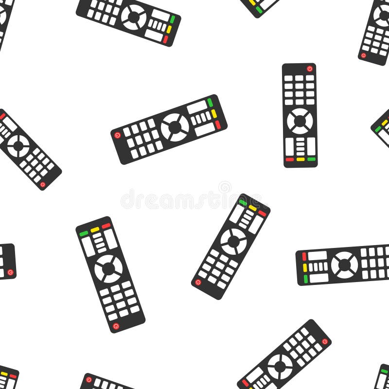 Remote Control Icon Seamless Pattern Background. Infrared Controller ...