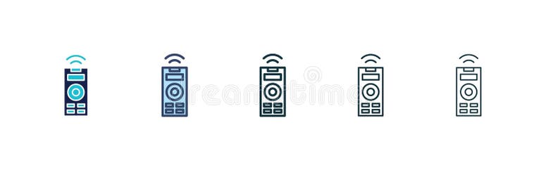 Remote Control Icon Vector Set on White Background Stock Vector ...