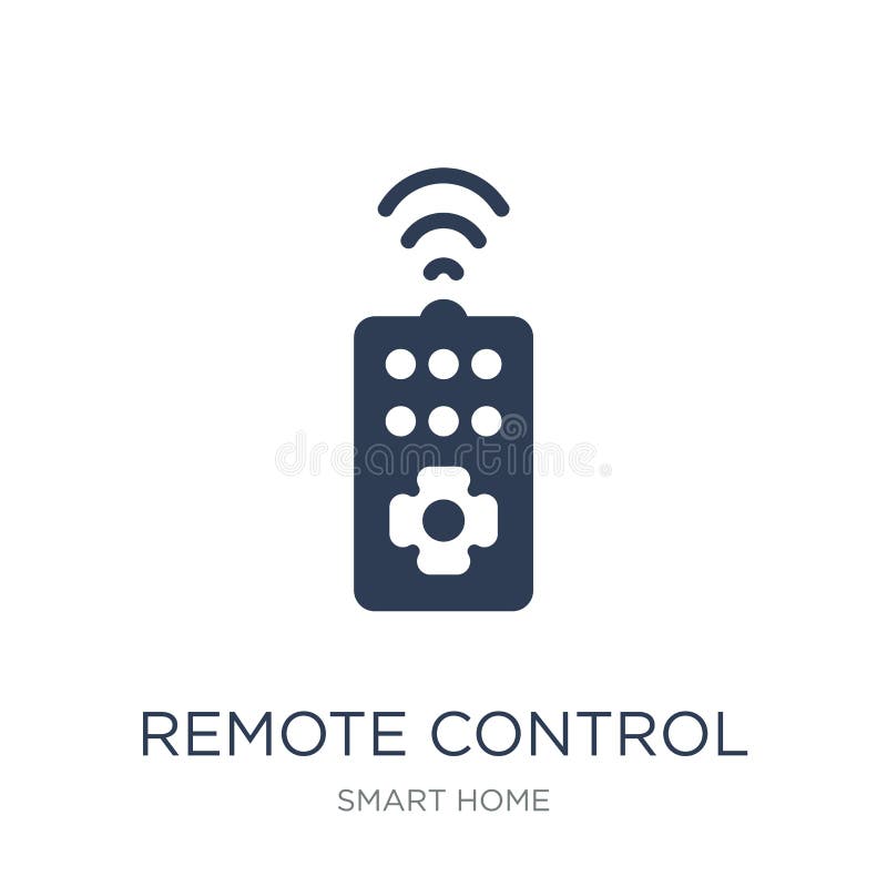 Remote Control Icon. Trendy Flat Vector Remote Control Icon on W Stock ...