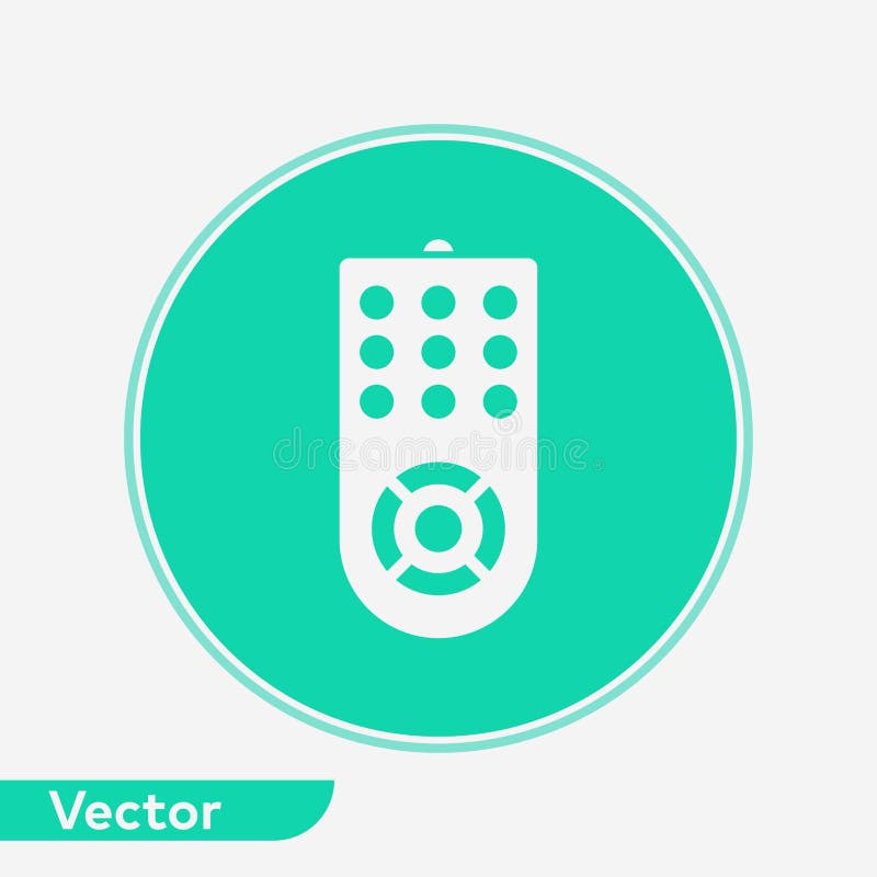 Remote Control Vector Icon Sign Symbol Stock Illustration ...
