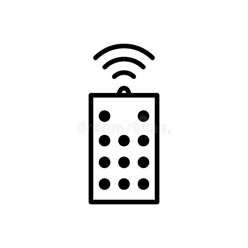 Remote Control Icon Vector Logo Design Template Stock Vector ...
