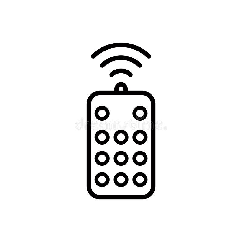 Remote Control Icon Vector Logo Design Template Stock Vector ...