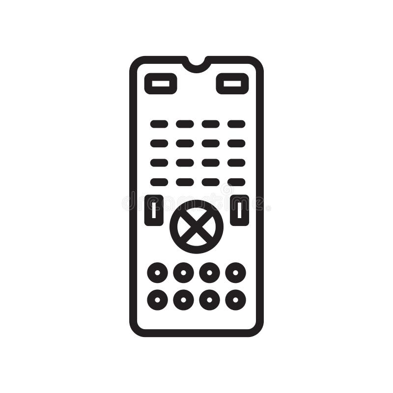 Television Remote Control Icon Vector Sign and Symbol Isolated O Stock ...