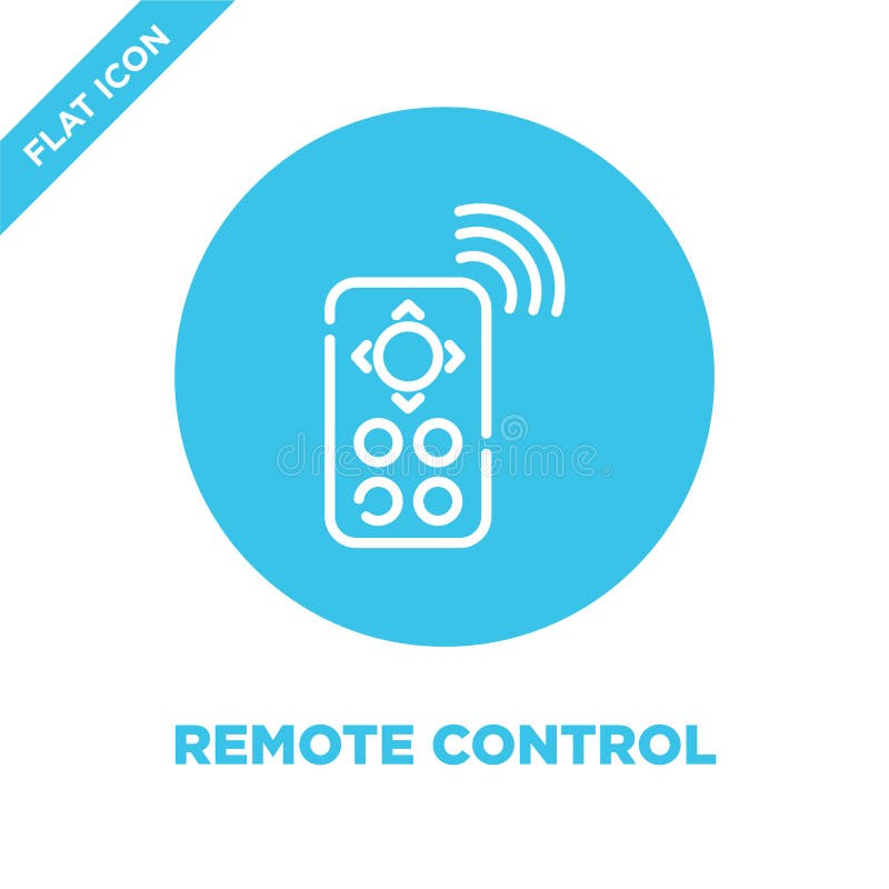 Smart TV With Remote Control Icon Stock Vector - Illustration of ...