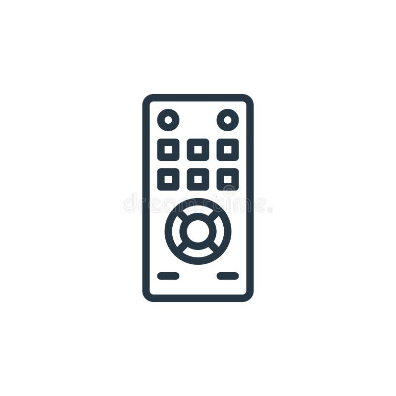 Remote Control Icon Vector from Smart Home Concept. Thin Line ...
