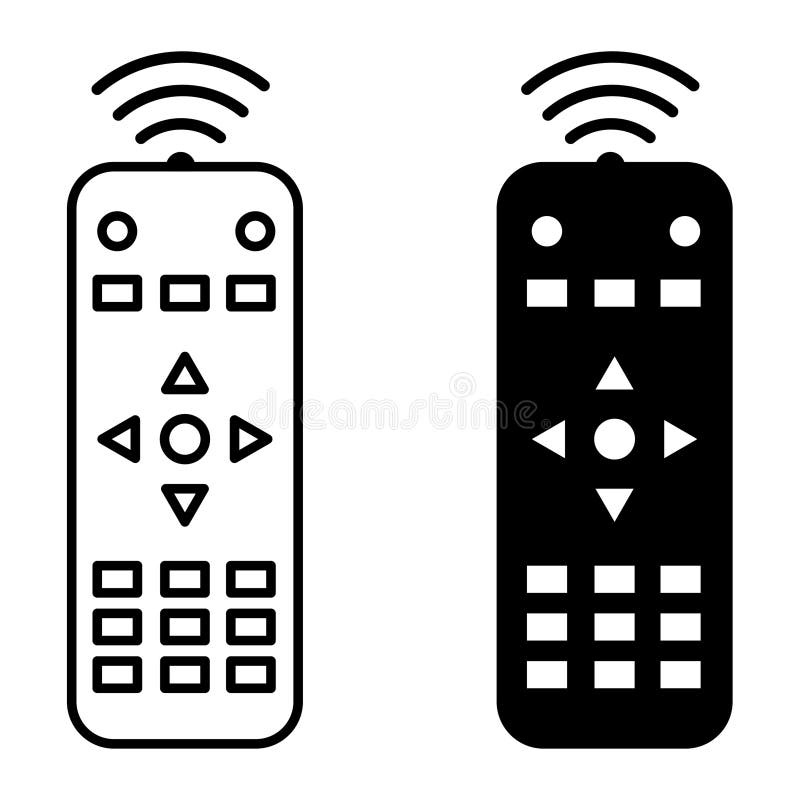 Remote Control Icons. stock vector. Illustration of logo - 383444429