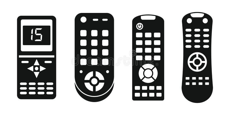 Remote Control Infrared Icons Set, Simple Style Stock Vector ...