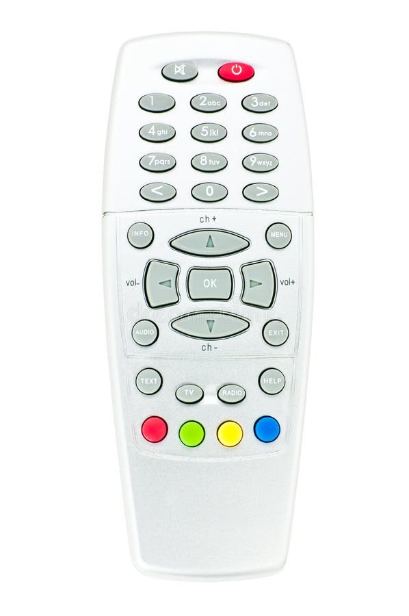 Remote Control. Isolated on White Background Stock Photo - Image of ...