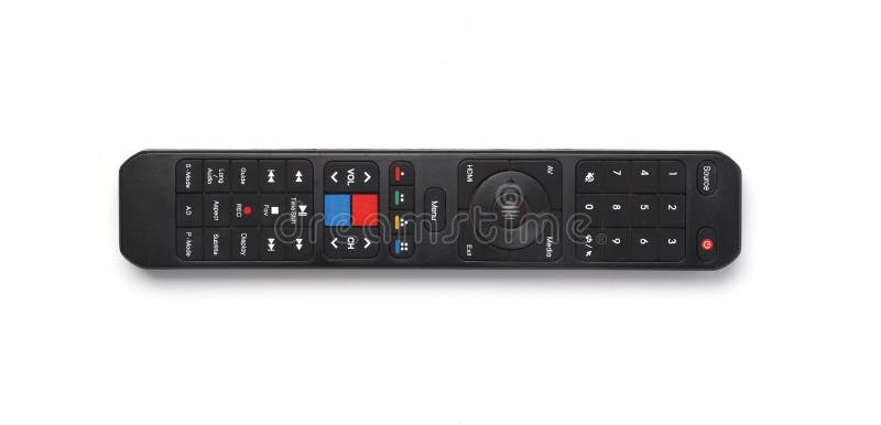 Remote Control Isolated on White Background Stock Image - Image of ...