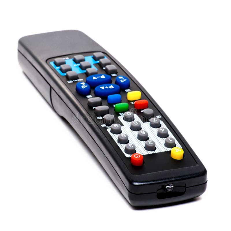 Remote Control Isolated on White Stock Image - Image of house ...
