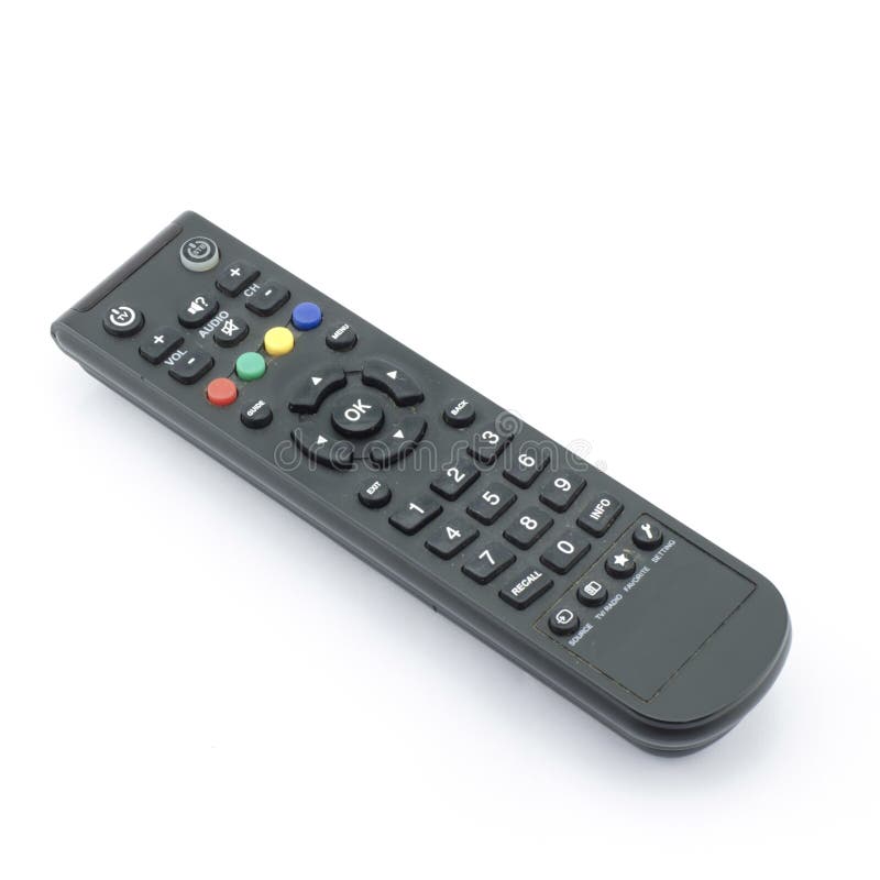 Remote Control Isolated on White Stock Photo - Image of plastic ...