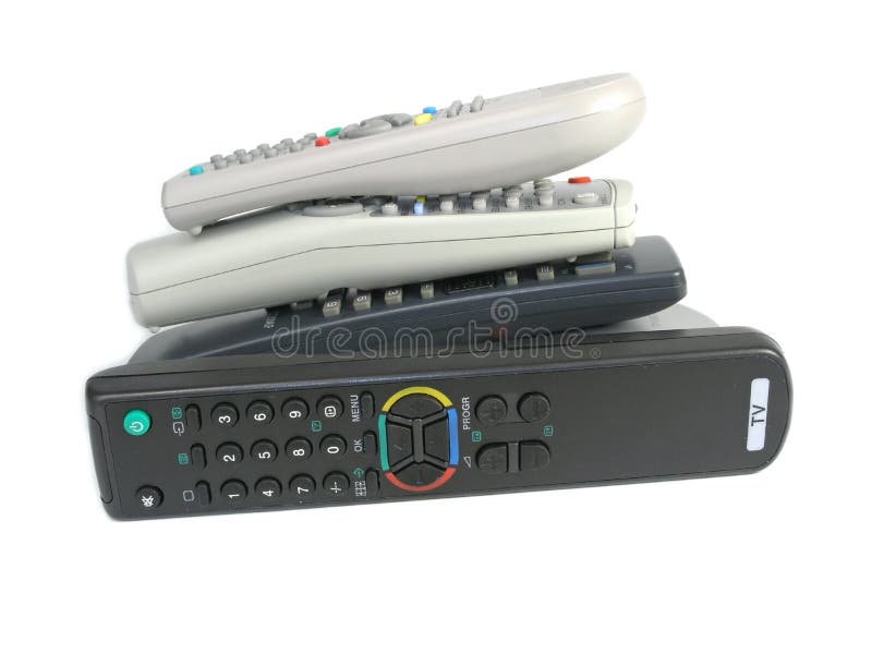 Remote Control /isolated on White Background/ Stock Image - Image of ...