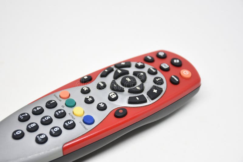 Remote Control Isolated on White Stock Photo - Image of communication ...