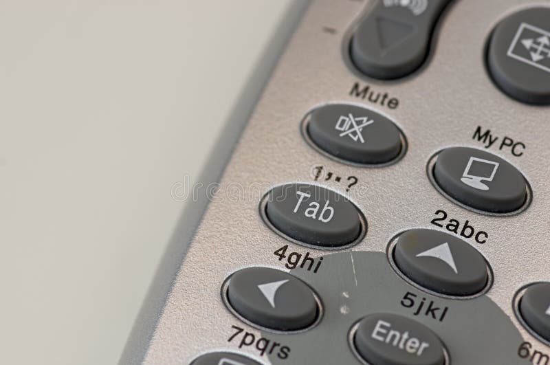 Remote Control Keypad for a PC Stock Photo - Image of computer, mute ...