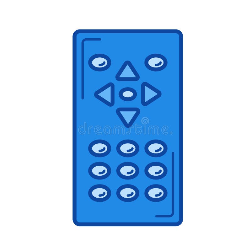 Remote control line icon. stock vector. Illustration of draw - 100291891