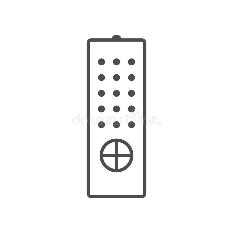 Remote Control Line Outline Icon Stock Vector - Illustration of program ...