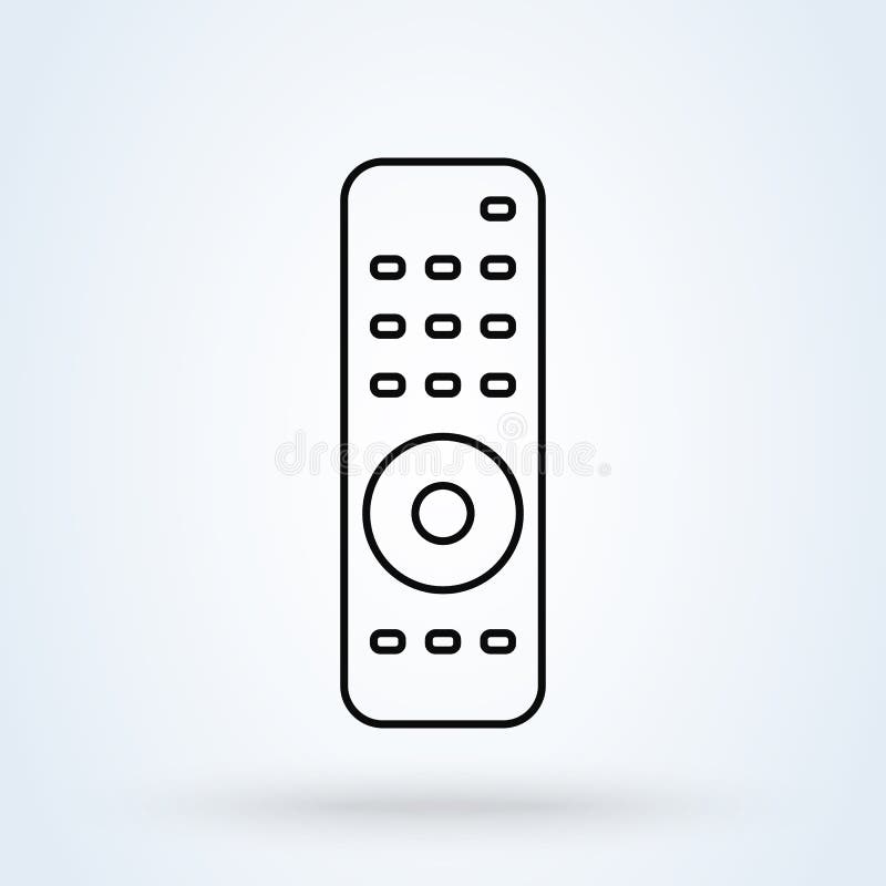 Remote Control Line. Simple Vector Modern Icon Design Illustration ...