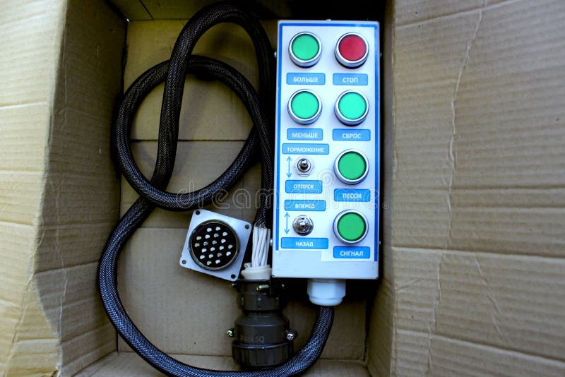 Remote Control from a Locomotive in a Box Stock Image - Image of ...