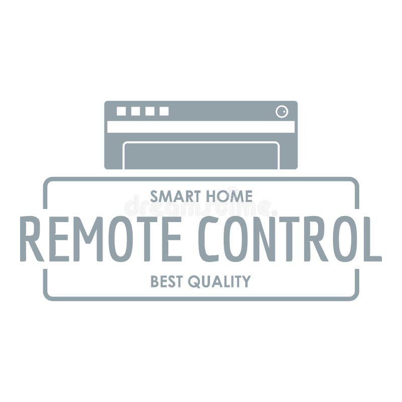 Remote Control Logo, Simple Gray Style Stock Vector - Illustration of ...