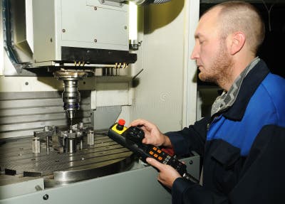Remote Control of the Milling Machine Stock Photo - Image of instrument ...